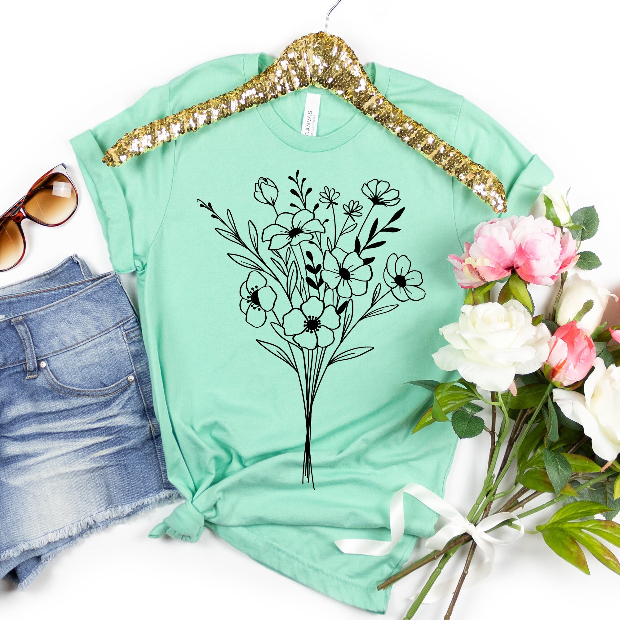 Flores silvestres svg, ramo floral svg, flor svg, floral svg, ramos svg ...