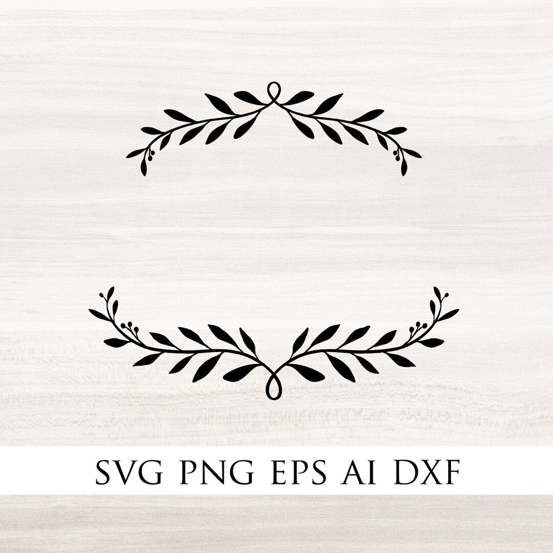 Laurel Wreath Svg, Wreath Frame Svg, Branch Frame Clipart, Leaf Border ...