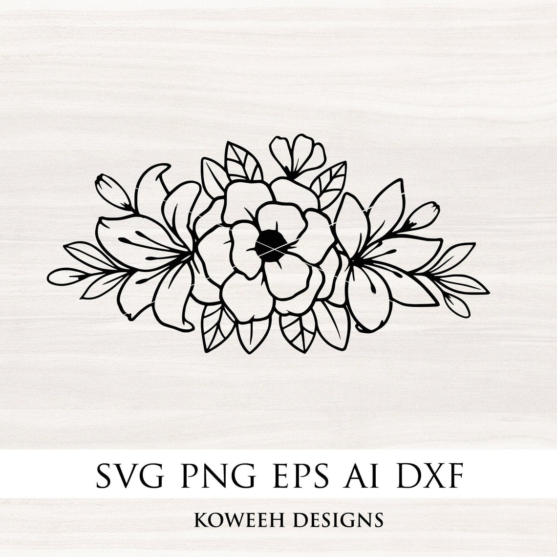 Floral SVG Flower Svg Pattern Floral Crown Svg Flower Cut - Etsy