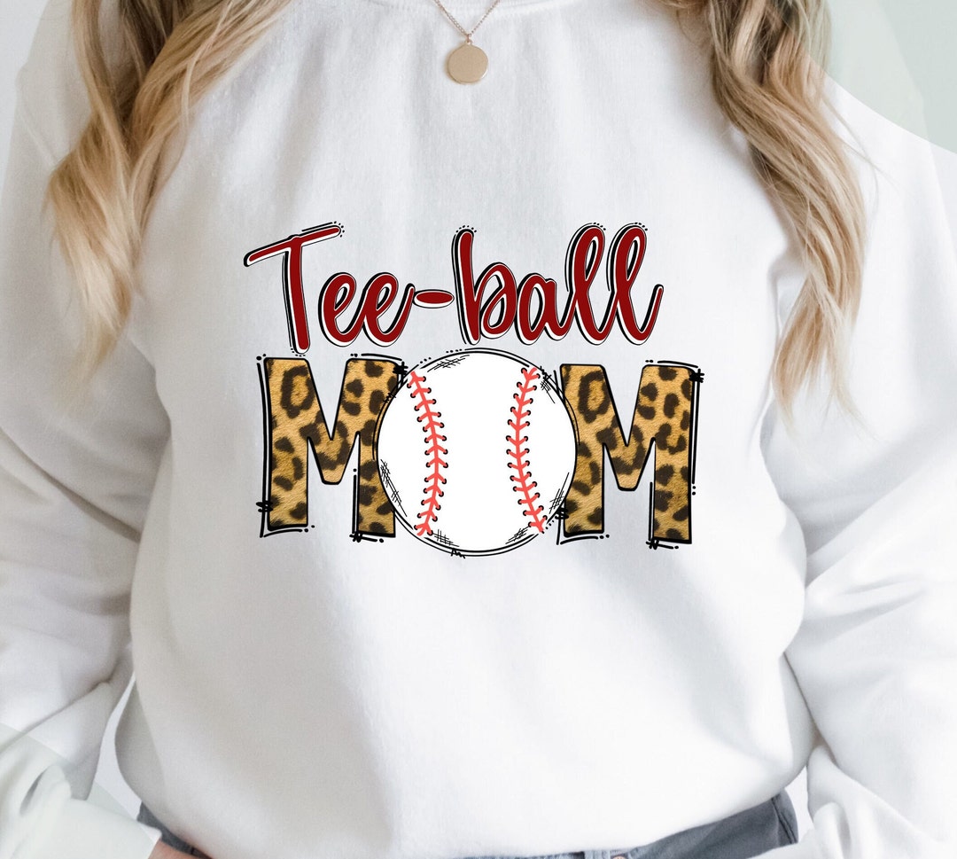 Tee-ball Mom Png, Mom Png, Leopard Print, Tee Ball Mom Shirt Png, Mom ...