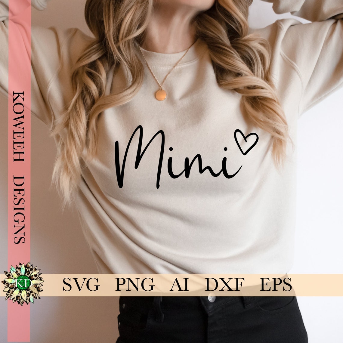 Mimi Heart Svg Png Mimi Svg Heart Mimi Svg for Circuit - Etsy