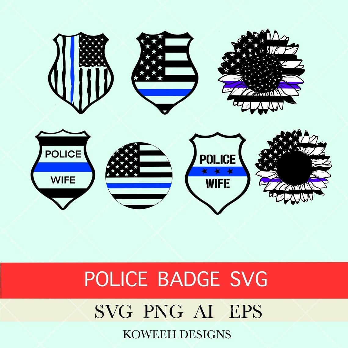 Police Badge Svg Png Police Badge Flag Svg Back the Blue - Etsy