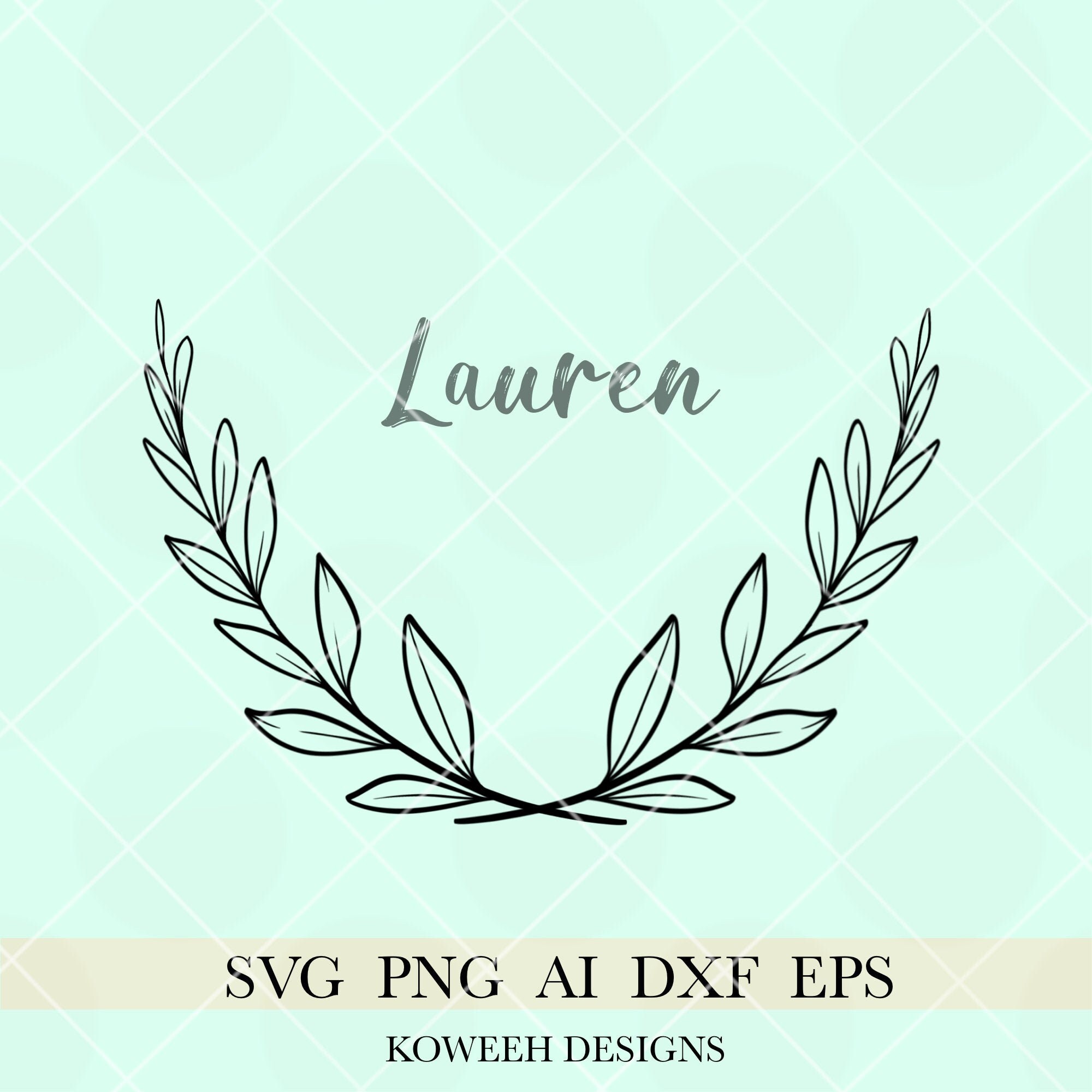 Clip Art & Image Files Papercraft Craft Supplies & Tools laurel wreath ...