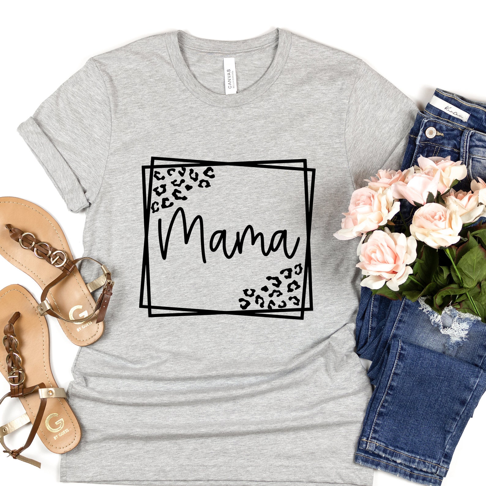 Mama Leopard Frame PNG Leopard Mama Print Svg Mama Frame | Etsy