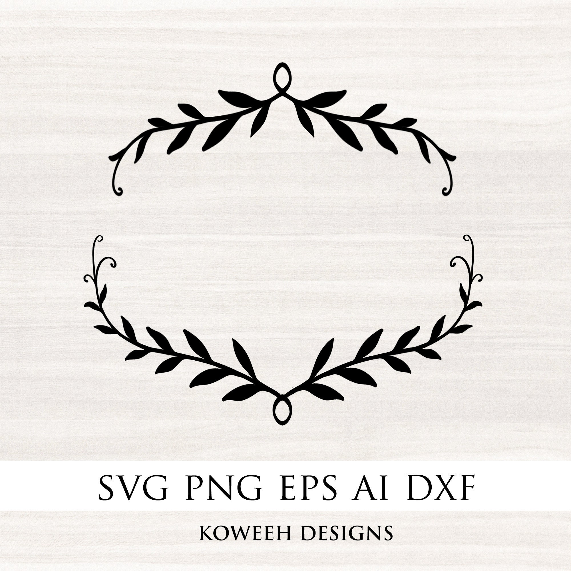 Laurel Wreath Svg Branch Frame Clipart Circle Leaf Border - Etsy Australia