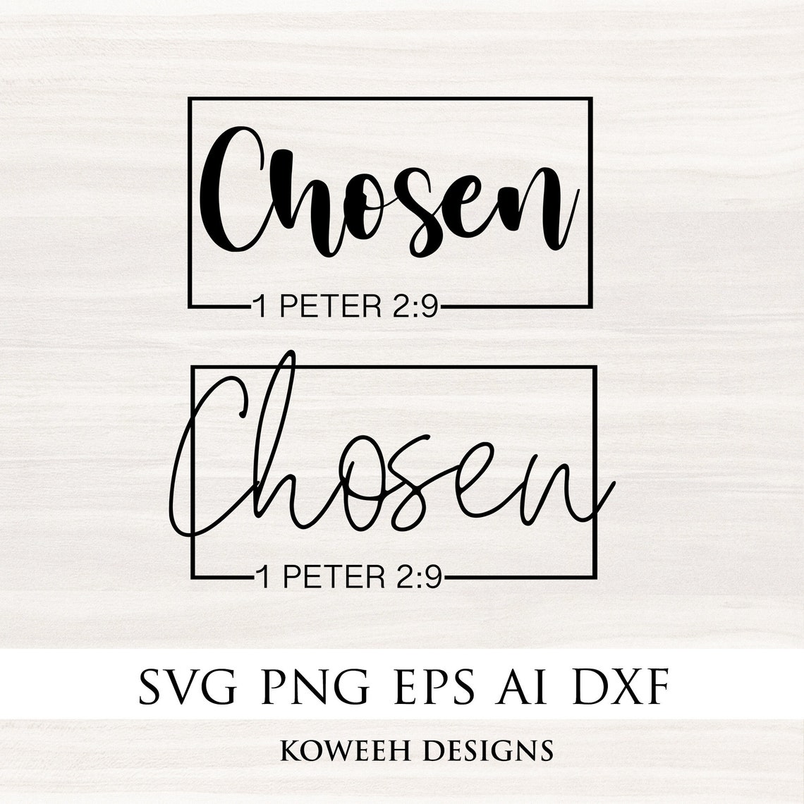 Chosen Svg Christian Svg Religious Svg Motivational Svg - Etsy