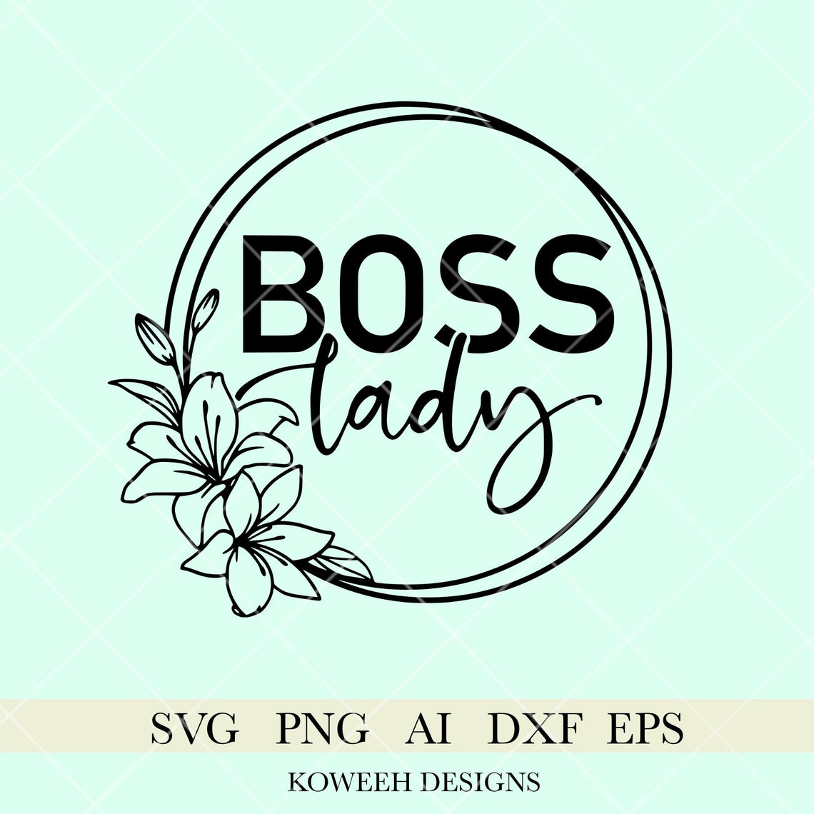 Boss Lady Svg Business Owner Svg Boss Lady Frame Svg - Etsy