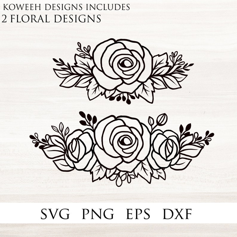 Flower Bundle Svg Flower Svg Flower Cut File Floral Svg - Etsy