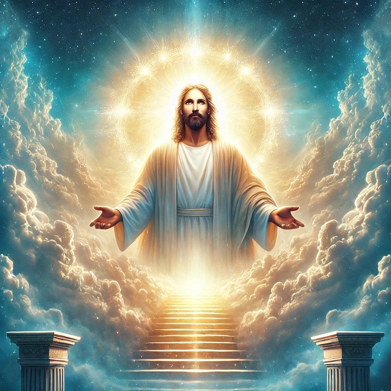 Jesus Stairway to Heaven Png - Etsy