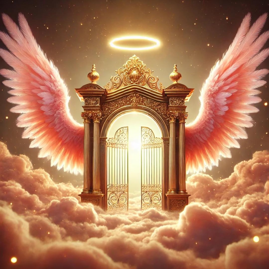 Angel Wings Golden Gates JPEG - Etsy