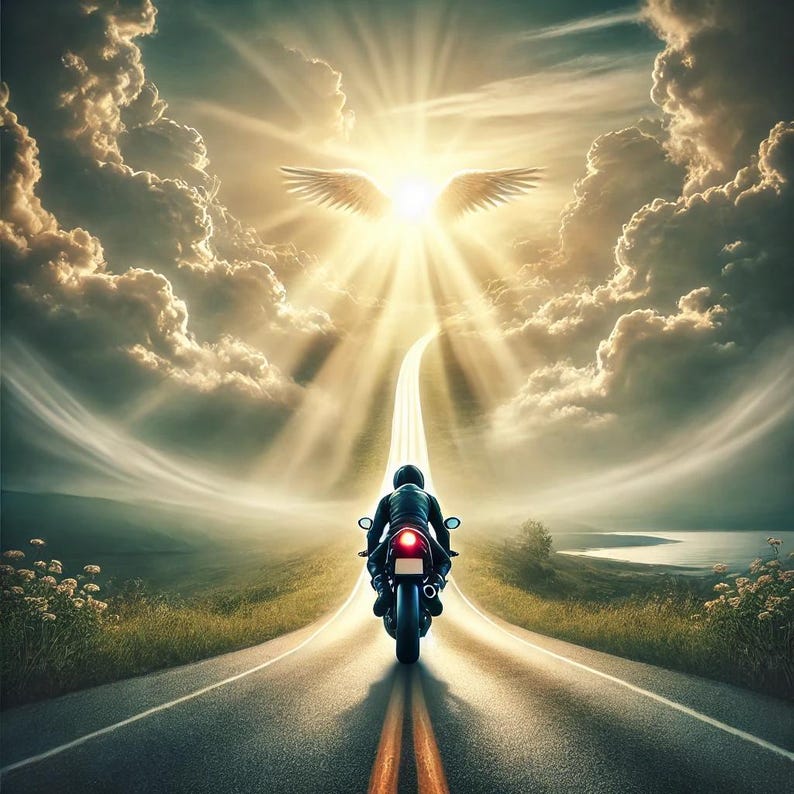 Motorcycle Memorial Highway to Heaven - Etsy