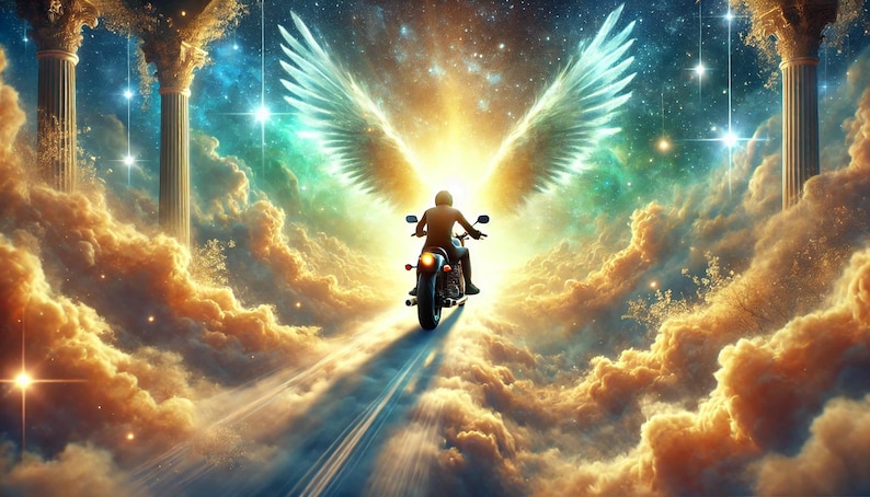 Motorcycle Memorial Highway to Heaven - Etsy