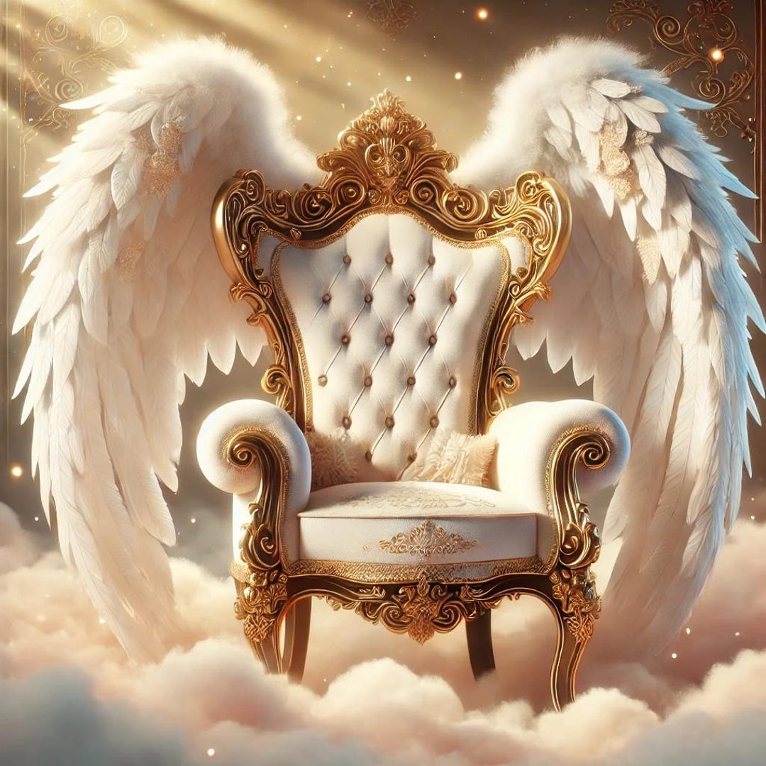 Angel Wings Princess Chair JPEG - Etsy