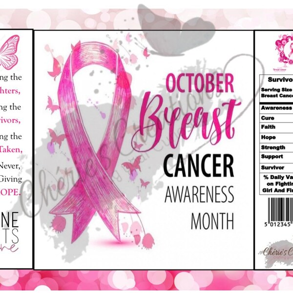 Breast Cancer Awareness Chip Bag - Etsy