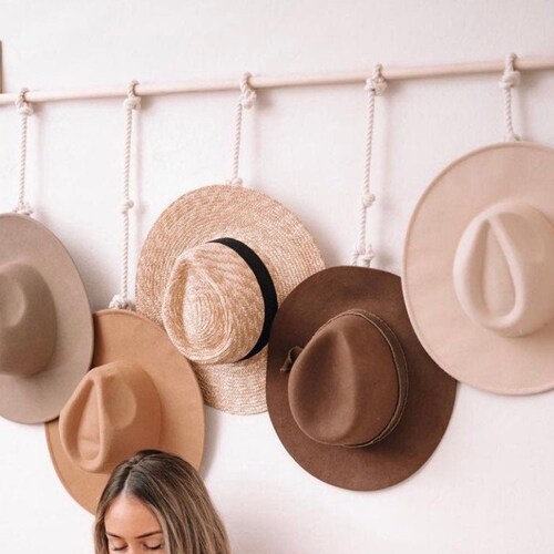 Boho Chic Hat Hanger Minimal Hat Hanger Boho Wall Decor - Etsy