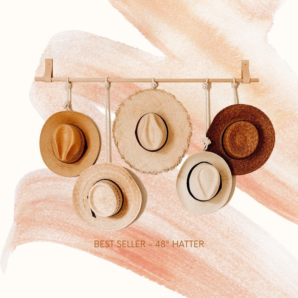 Boho Chic Hat Hanger Minimal Hat Hanger Boho Wall Decor - Etsy