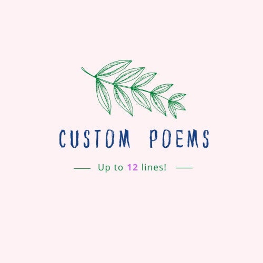 Custom Poem (up to 12 Lines) - Etsy