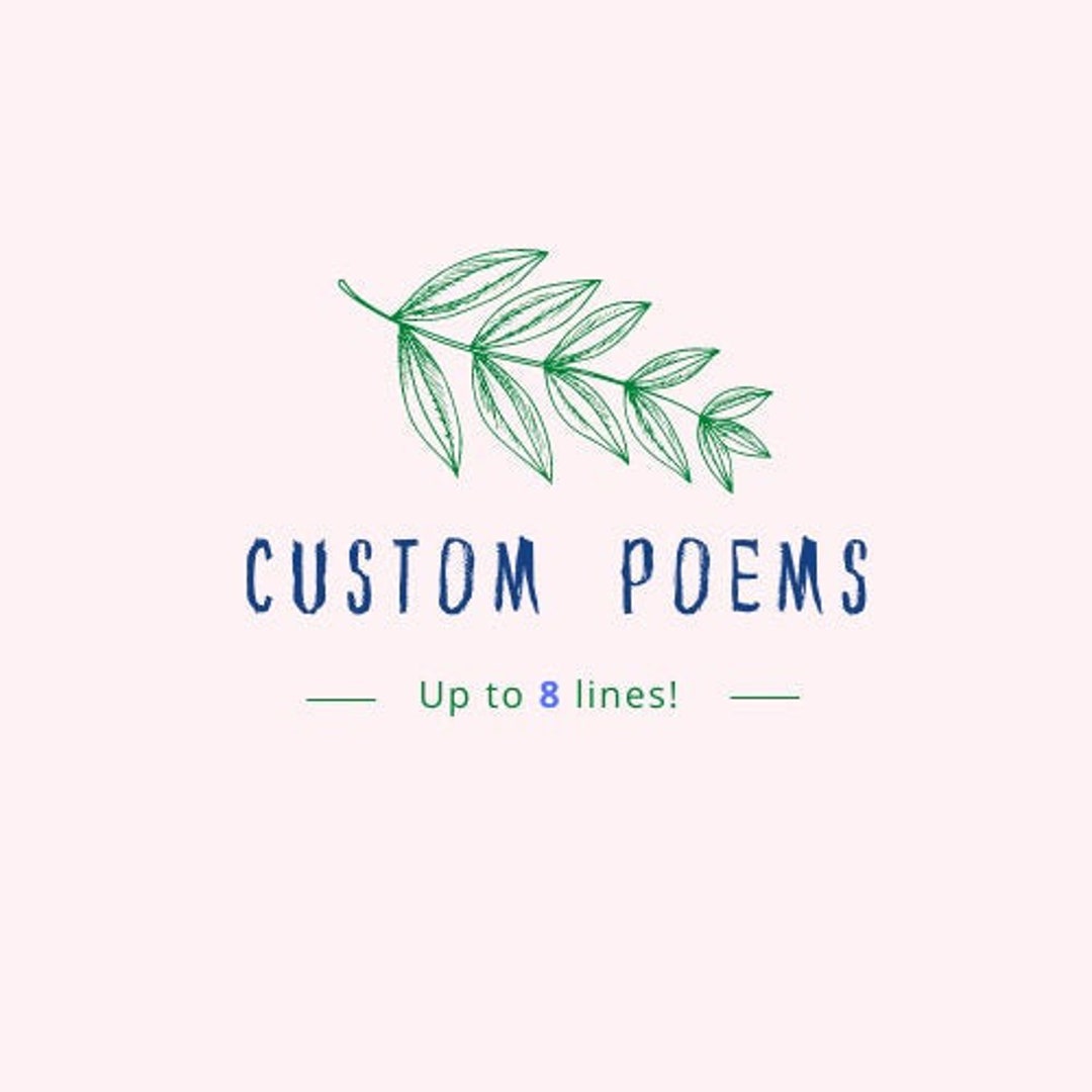 Custom Poem up to 8 Lines - Etsy