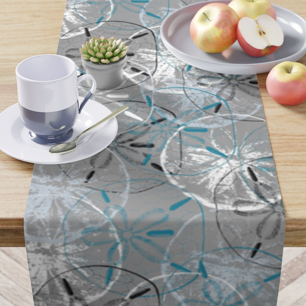 Sand Dollar Table Runner Coastal Dining Tablecloth Beach - Etsy