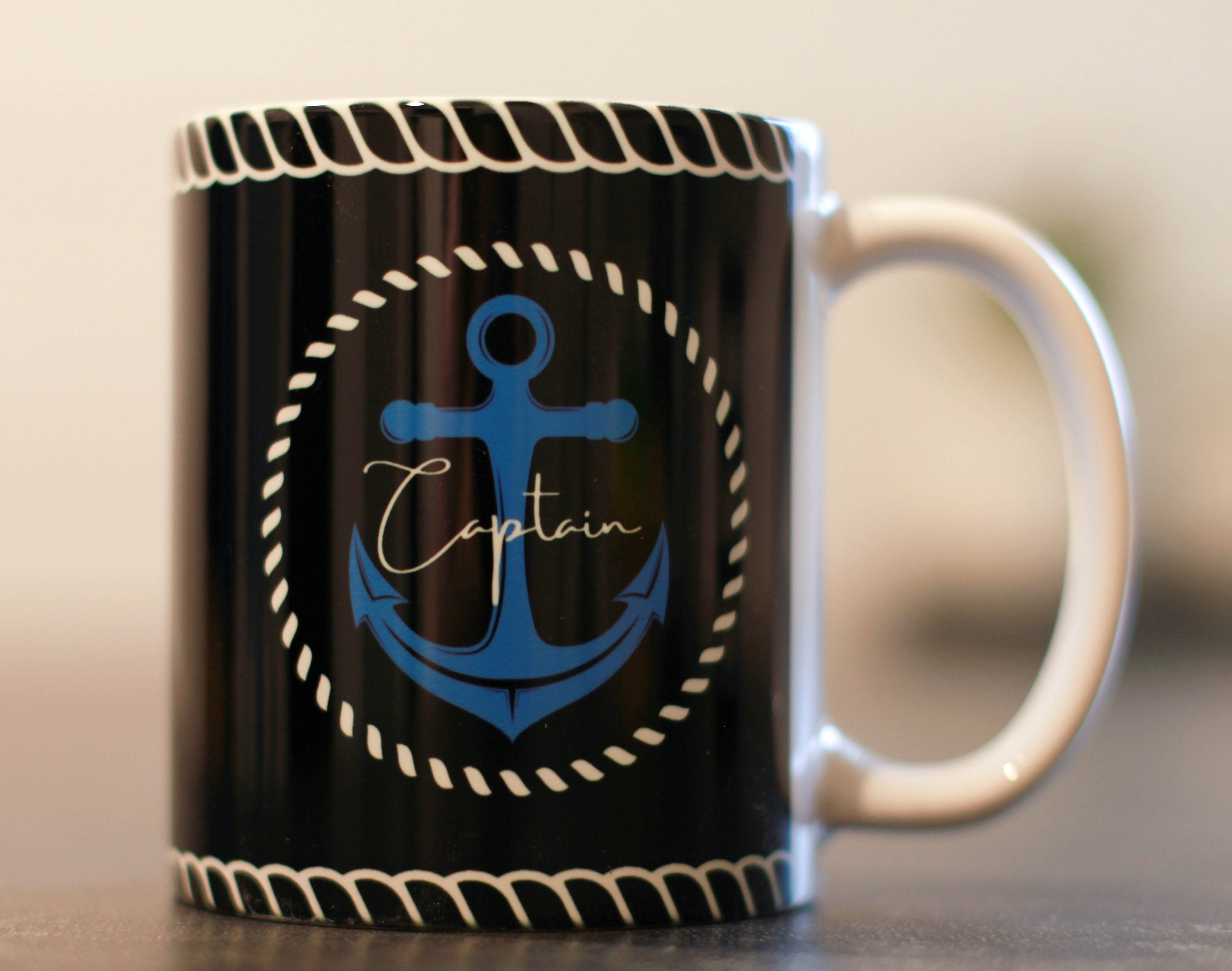 Personalized Mug for Captain Nautical Custom Mug for Boaters - Etsy