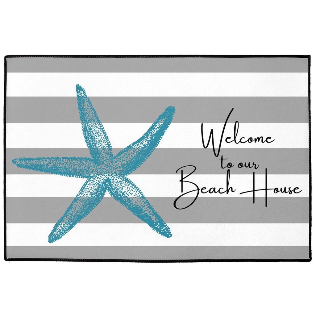 Custom Beach House Welcome Mat Door Mat Personalized Beach - Etsy