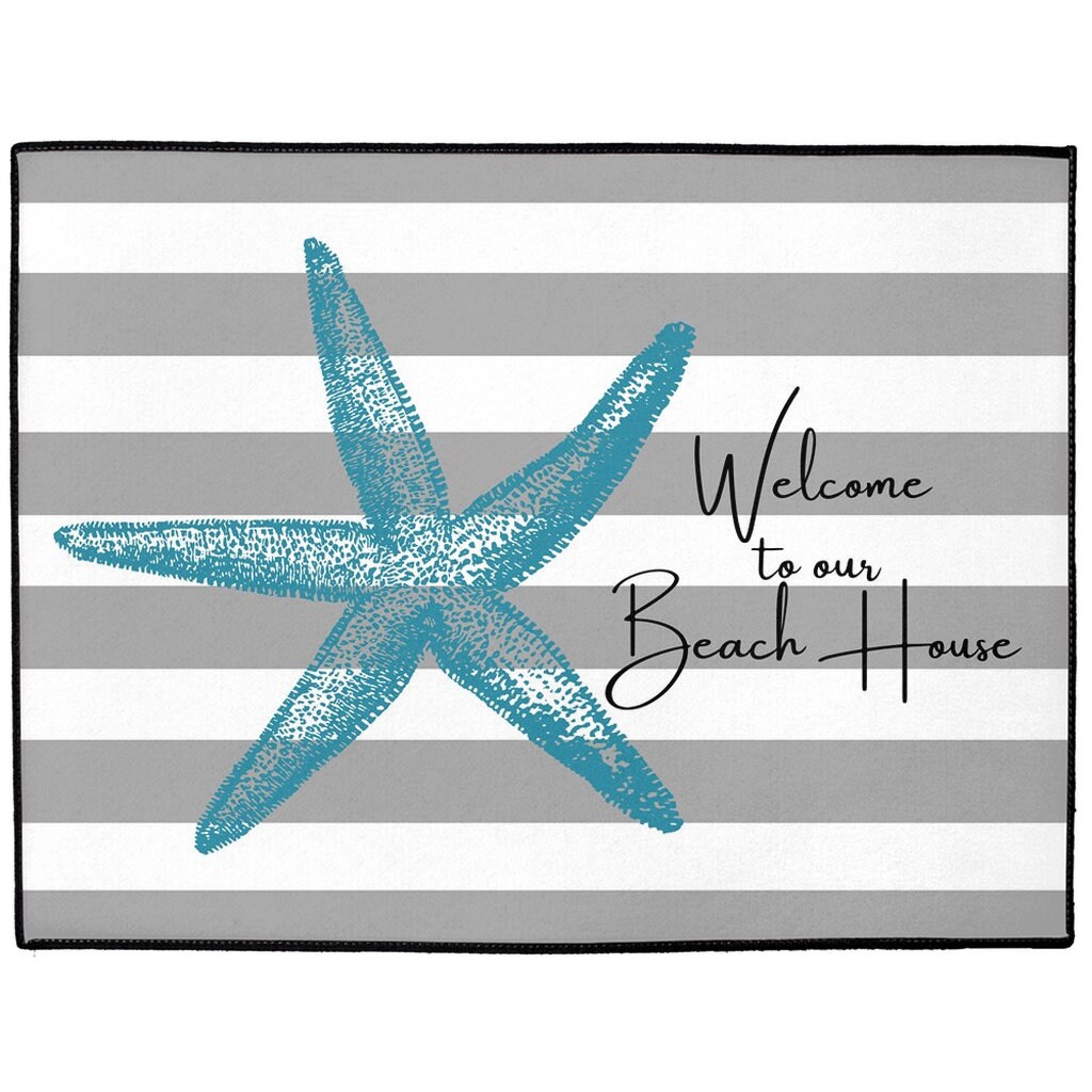 Custom Beach House Welcome Mat Door Mat Personalized Beach - Etsy