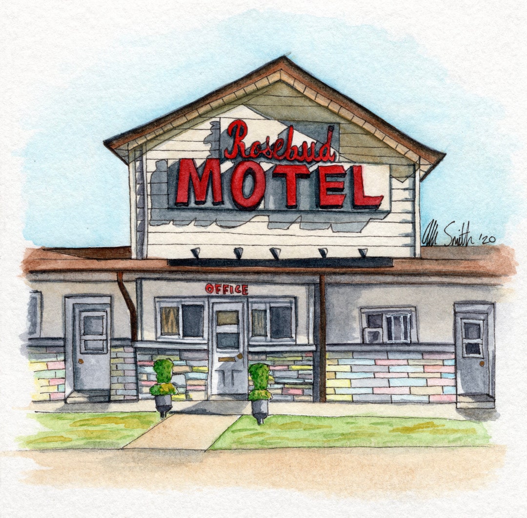 Rosebud Motel Print & Sticker - Etsy