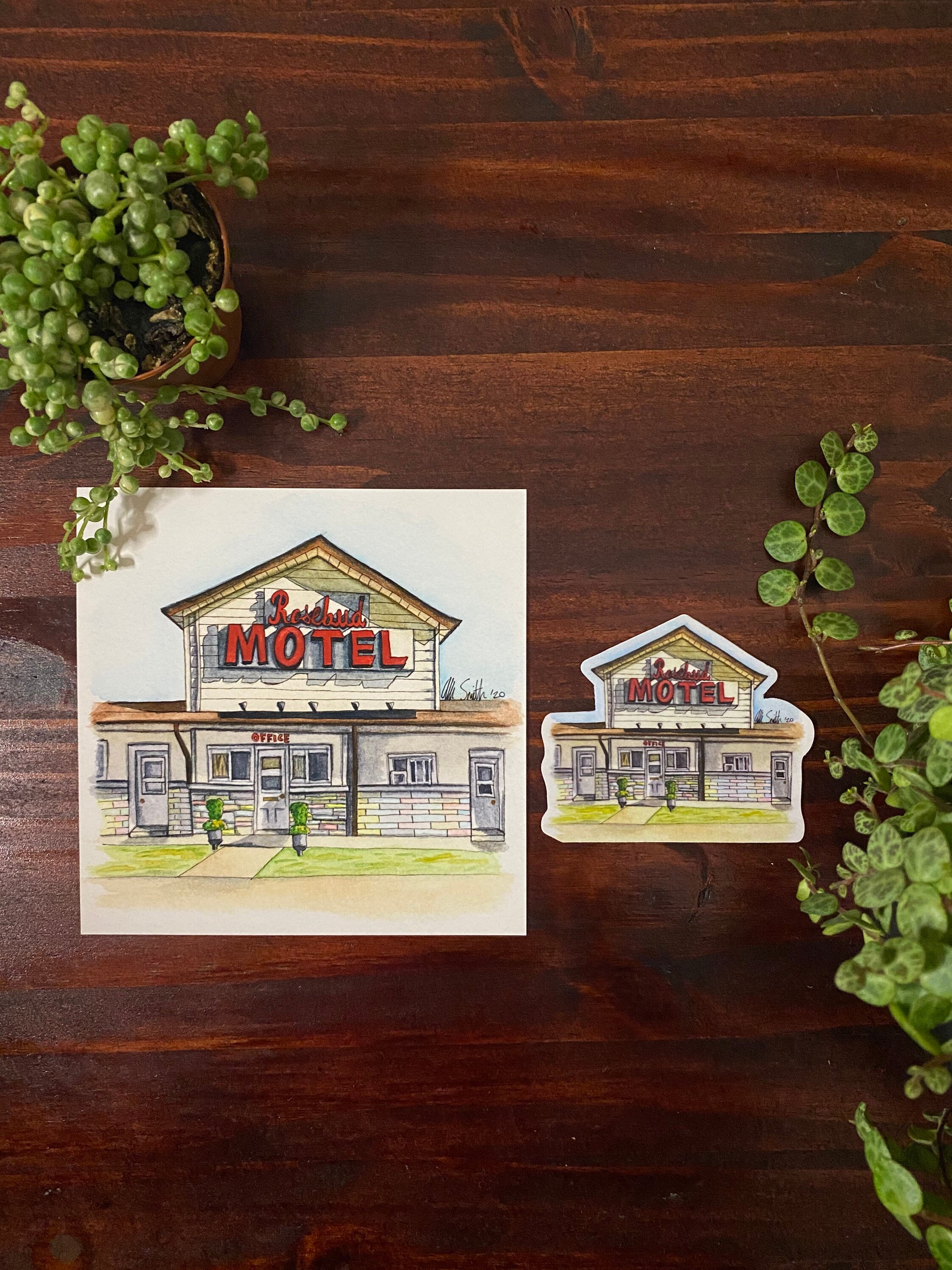 Rosebud Motel Print & Sticker - Etsy