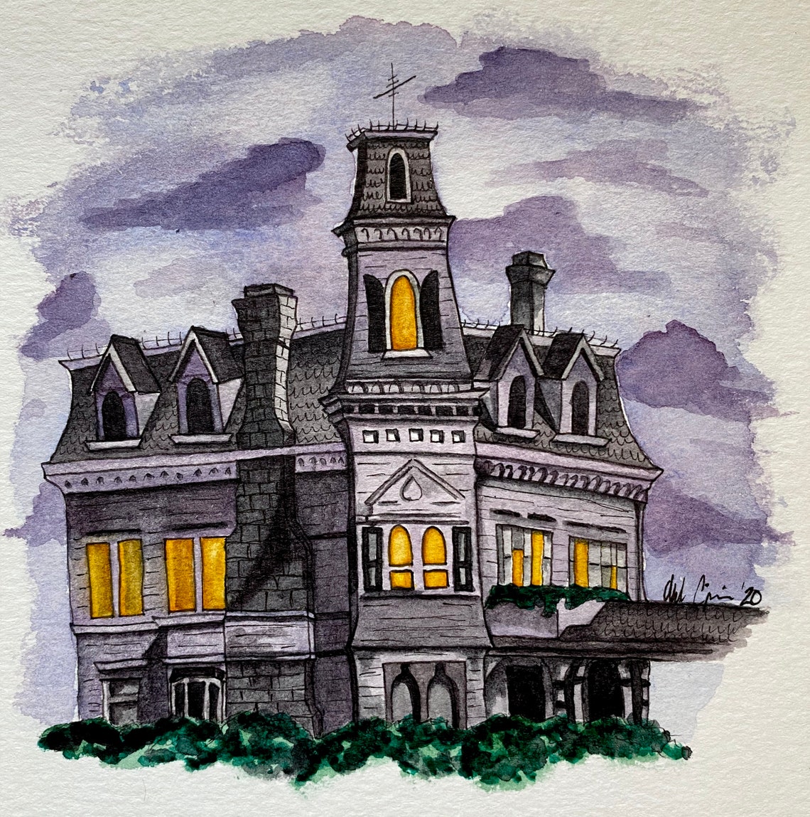 The Addams Family Mansion - Etsy