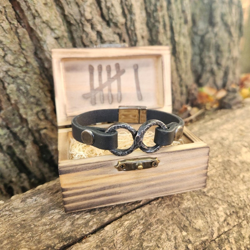 Mens Black Iron Bracelet - Etsy