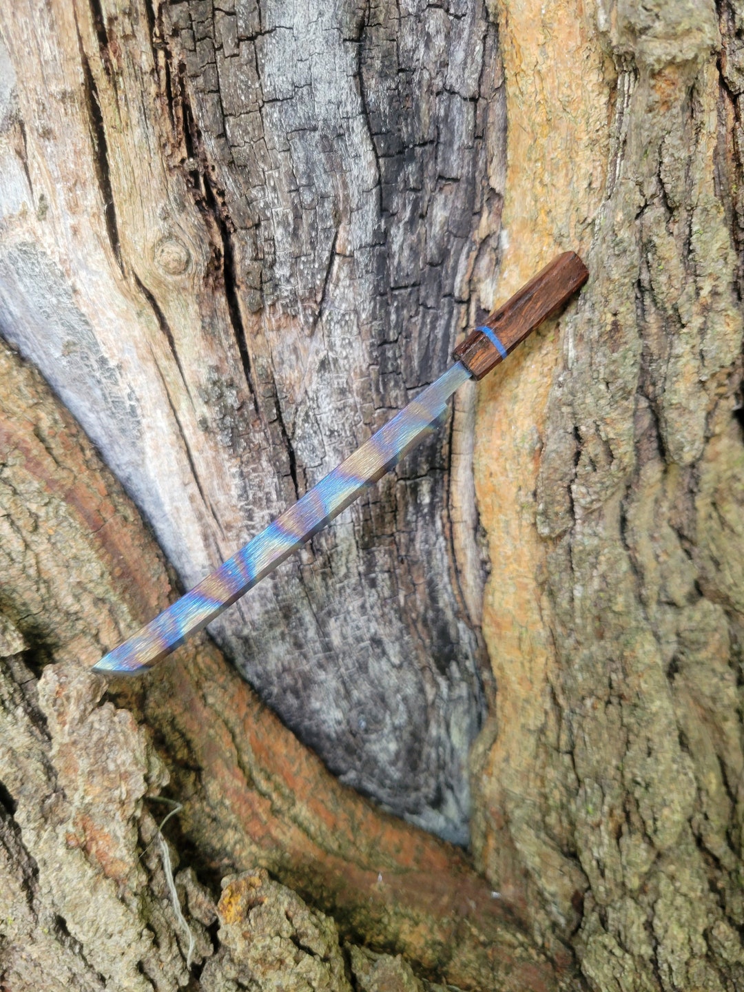 Titanium Katana Letter Opener: Anodized Wax Carving Tool - Etsy