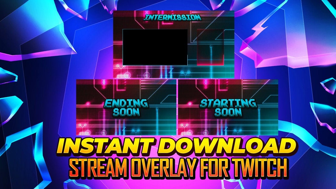 Animated Stream Overlay for Twitch, Facebook and Youtube, Animated ...