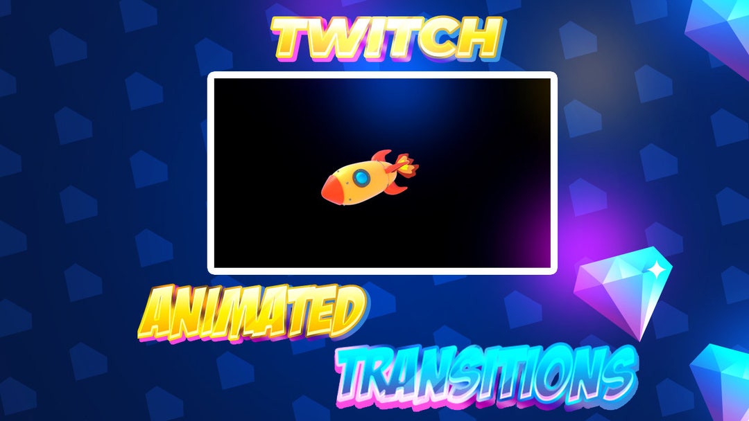 Space Rocket Transition Twitch Transition Animated Twitch - Etsy