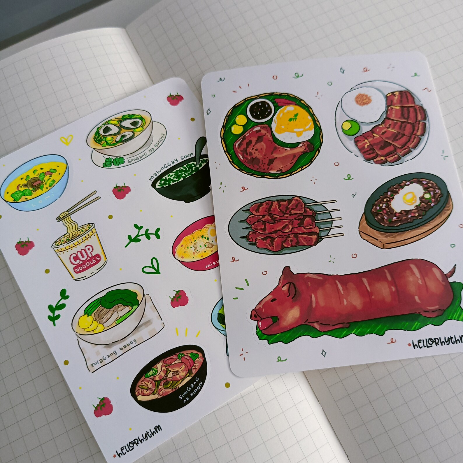 Sticker Sheet Filipino Food Stickers, Ulam Stickers, Pinoy Food ...