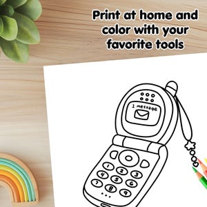 Cute Retro Coloring Pages Nostalgic Coloring Pages Simple and Easy ...