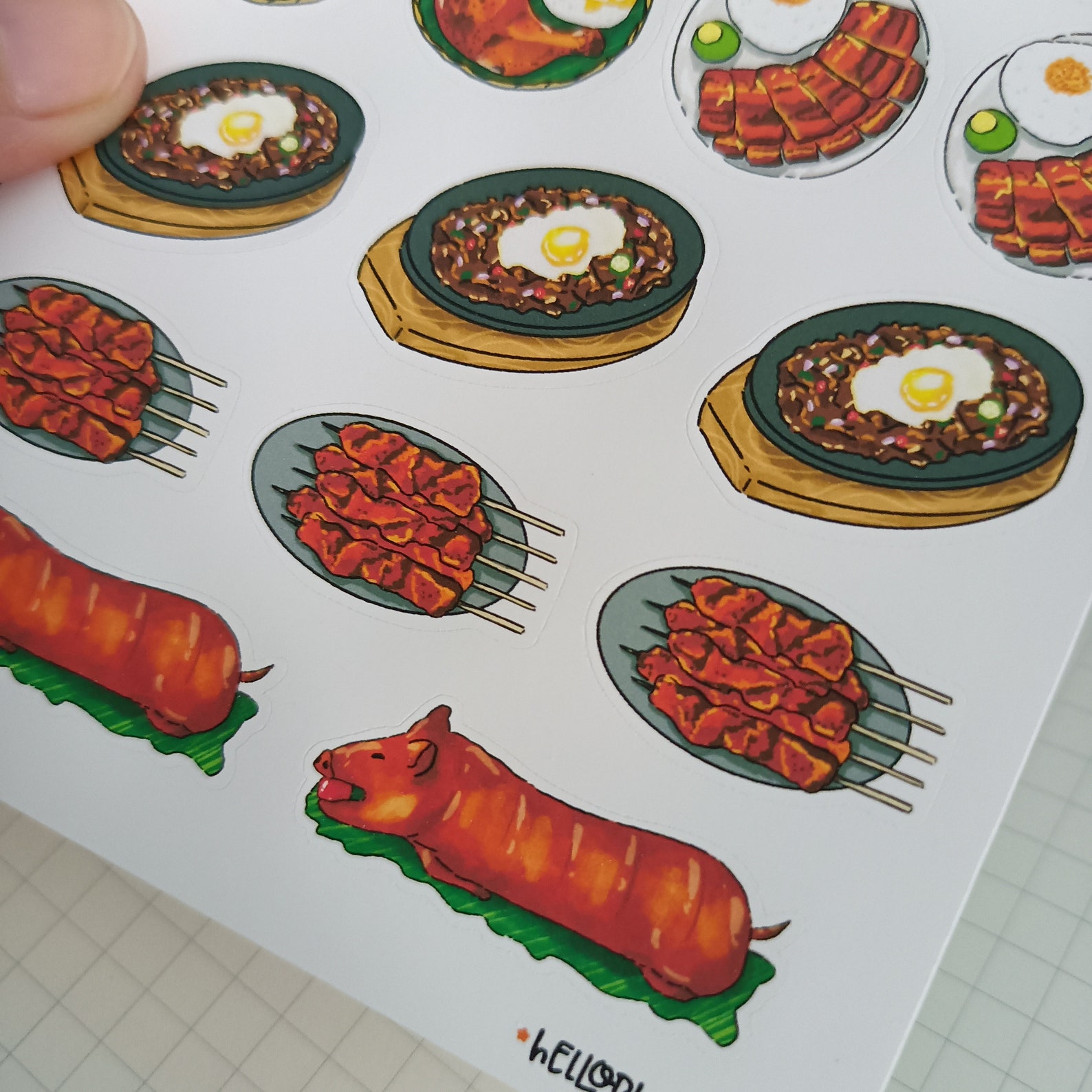 Sticker Sheet Filipino Food Stickers, Ulam Stickers, Pinoy Food ...