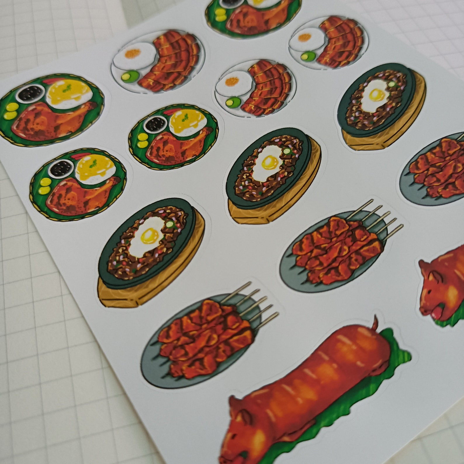 Sticker Sheet Filipino Food Stickers, Ulam Stickers, Pinoy Food ...