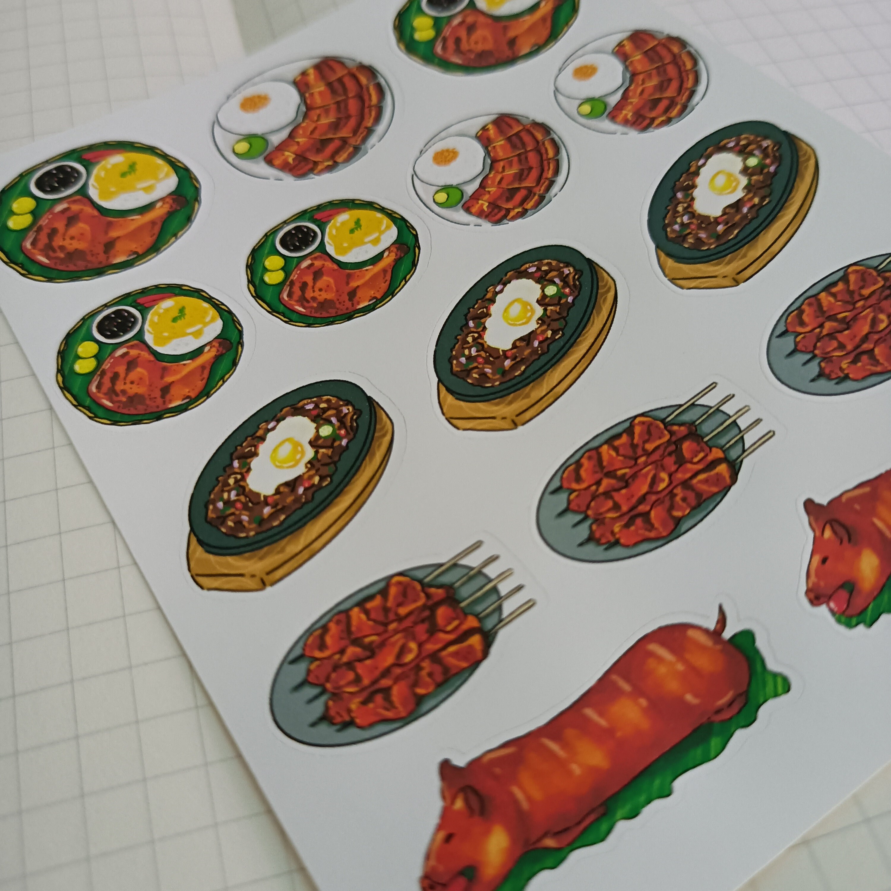Sticker Sheet Filipino Food Stickers, Ulam Stickers, Pinoy Food ...