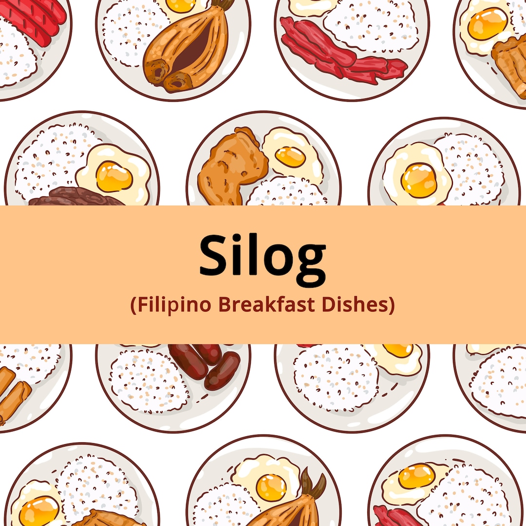 Silog Clip Art , Filipino Breakfast Dish , Digital File , Hand Drawn ...