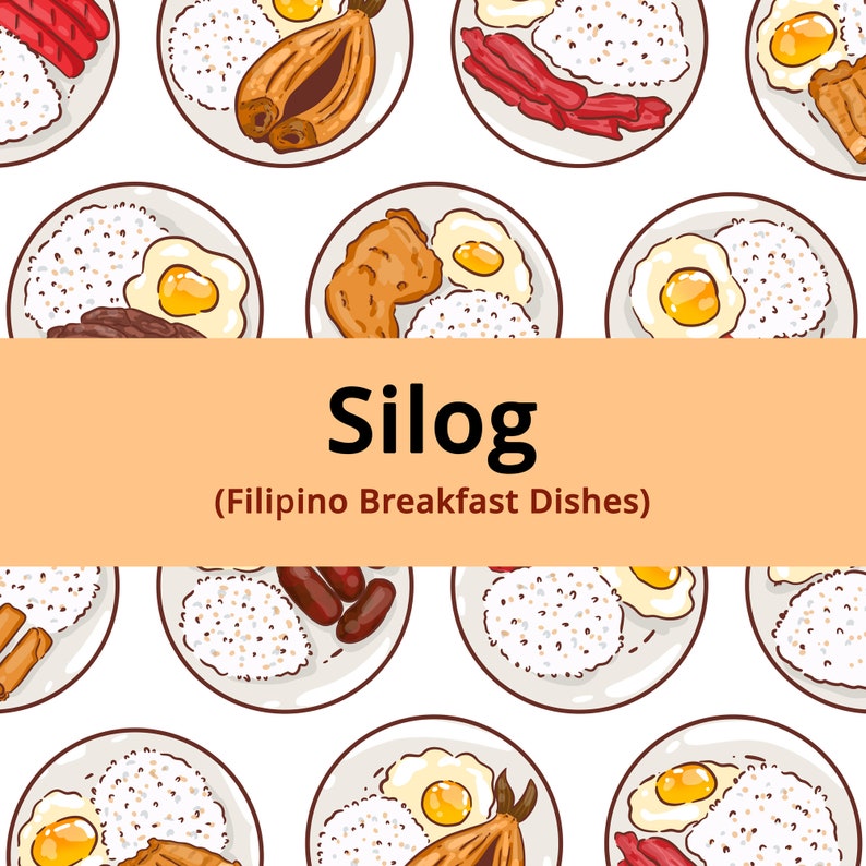 Silog Clip Art , Filipino Breakfast Dish , Digital File , Hand Drawn ...