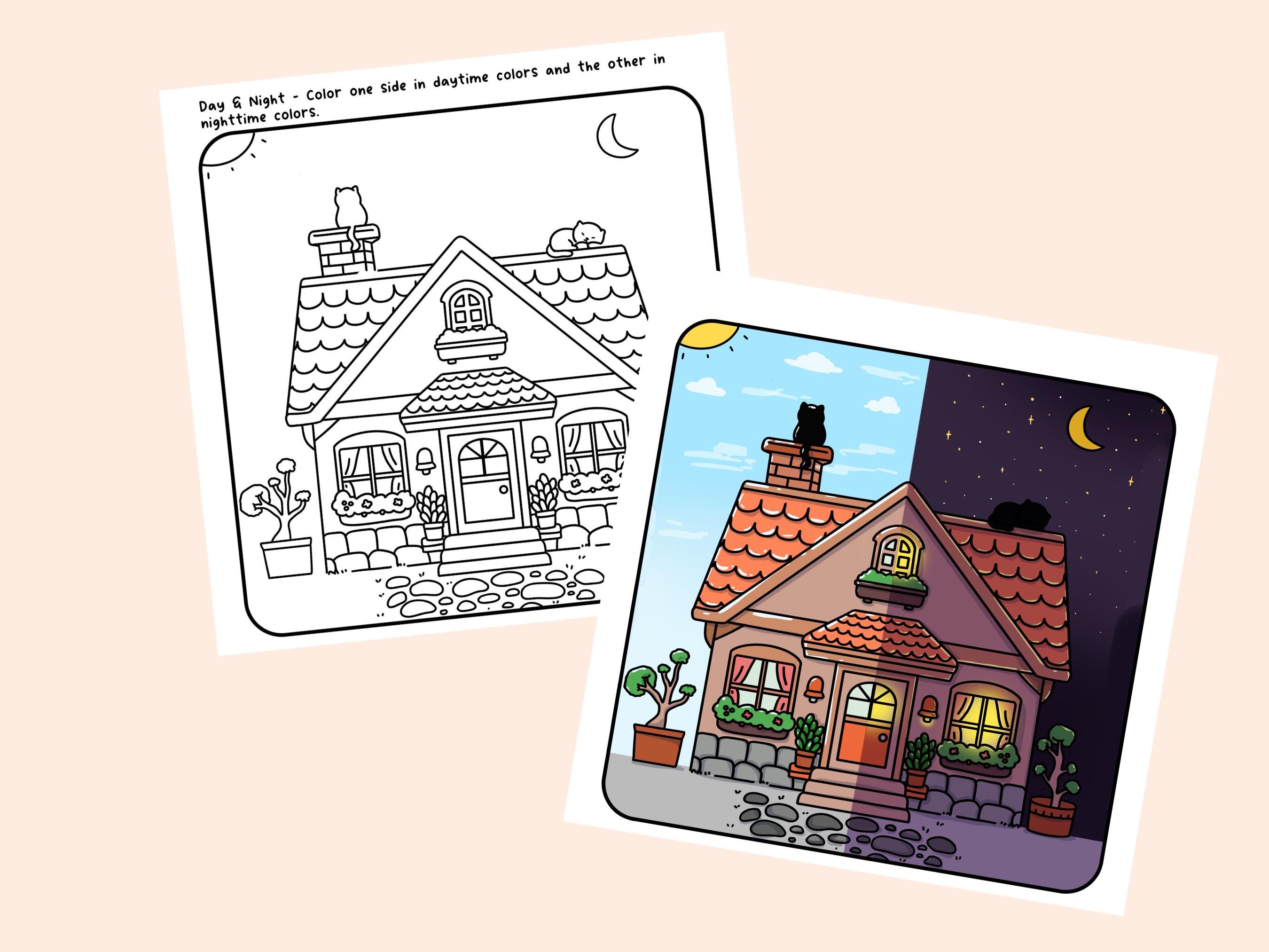 Coloring Challenge Page Coloring Practice Sheets for Adults Coloring ...