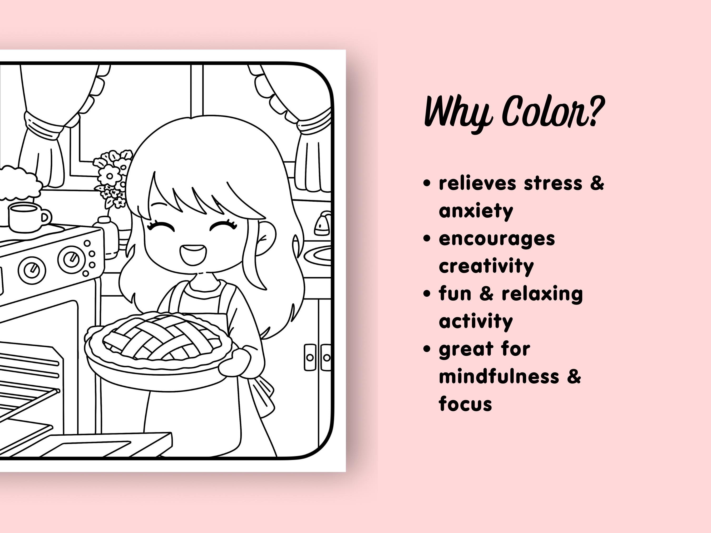 Cute Cozy Coloring Pages Cozy Fall Autumn Coloring Sheets for Kids and ...