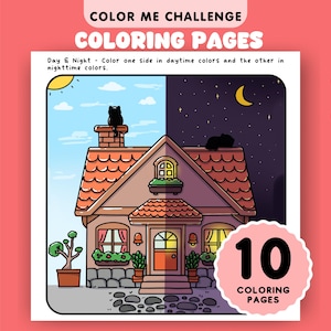 Coloring Challenge Page Coloring Practice Sheets for Adults Coloring ...