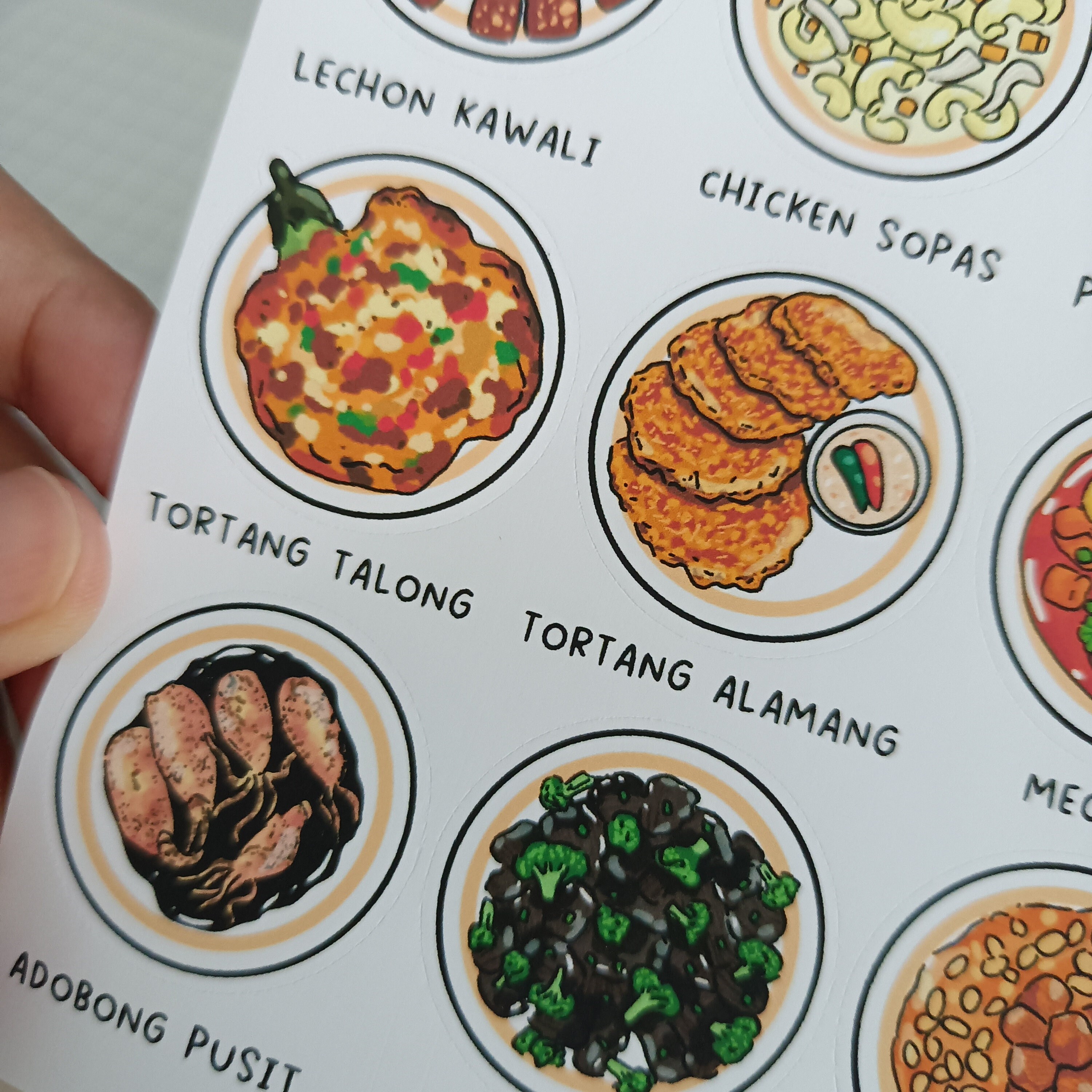 Sticker Sheet Pinoy Ulam Sticker Sheet , Filipino Food Stickers , Ulam ...