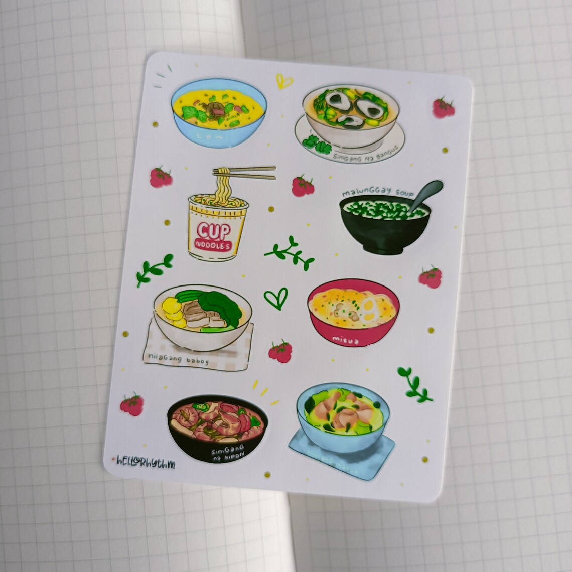 Sticker Sheet Filipino Food Stickers, Ulam Stickers, Pinoy Food ...
