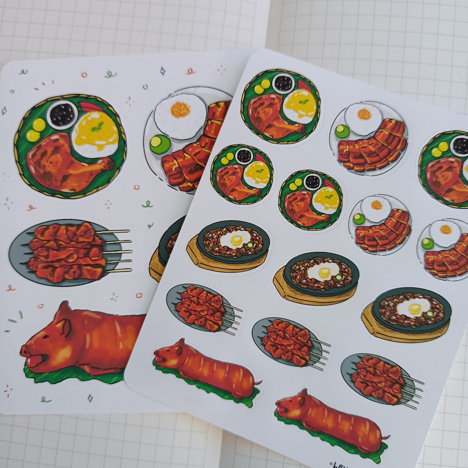 Sticker Sheet Filipino Food Stickers, Ulam Stickers, Pinoy Food ...