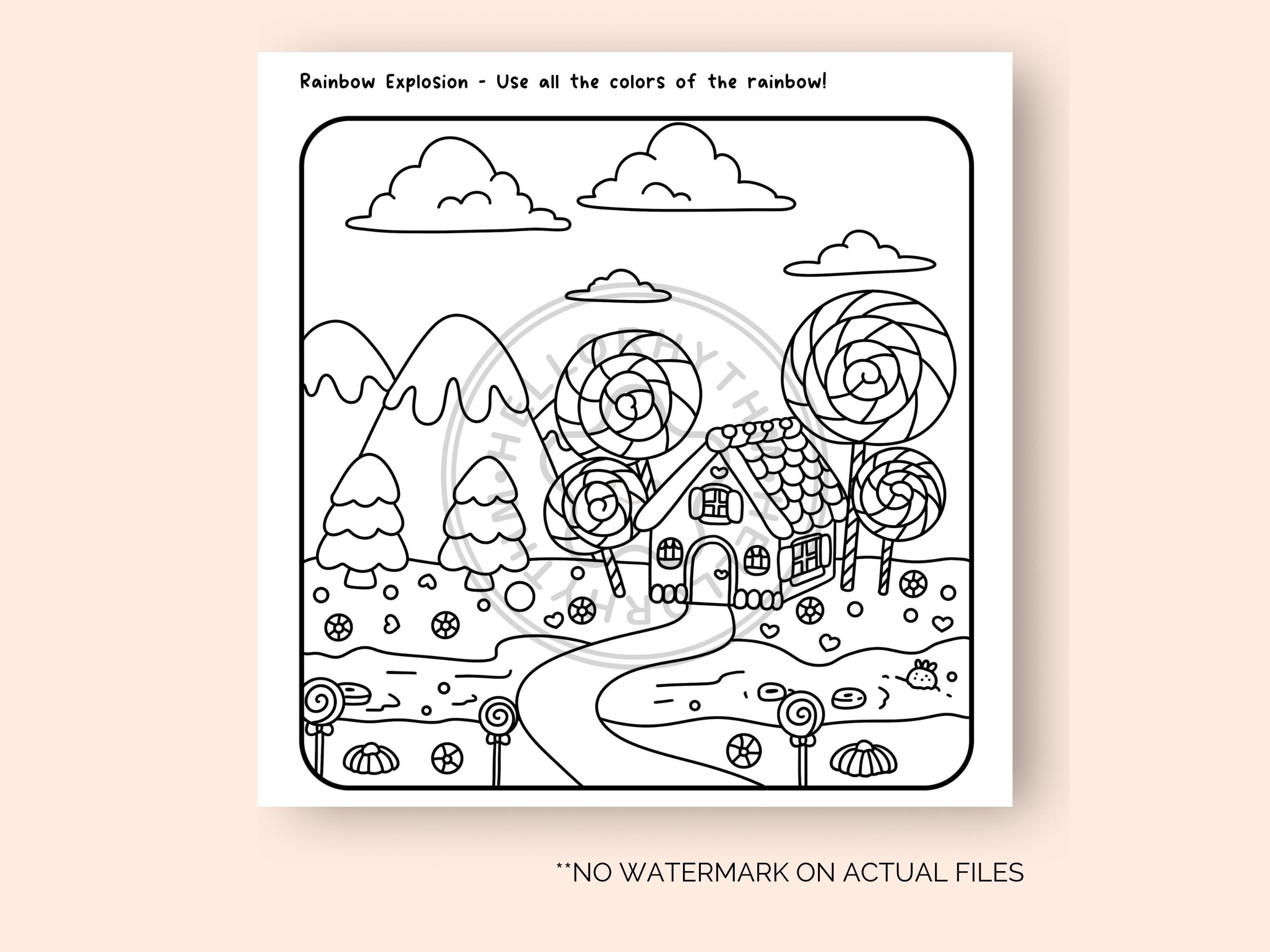 Coloring Challenge Page Coloring Practice Sheets for Adults Coloring ...