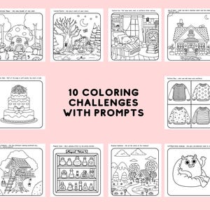 Coloring Challenge Page Coloring Practice Sheets for Adults Coloring ...