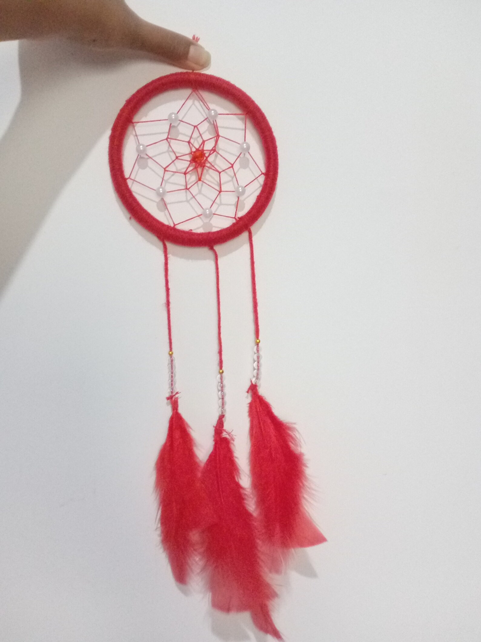 Red Dream Catcher Decorative Traditional Dream Catcher | Etsy