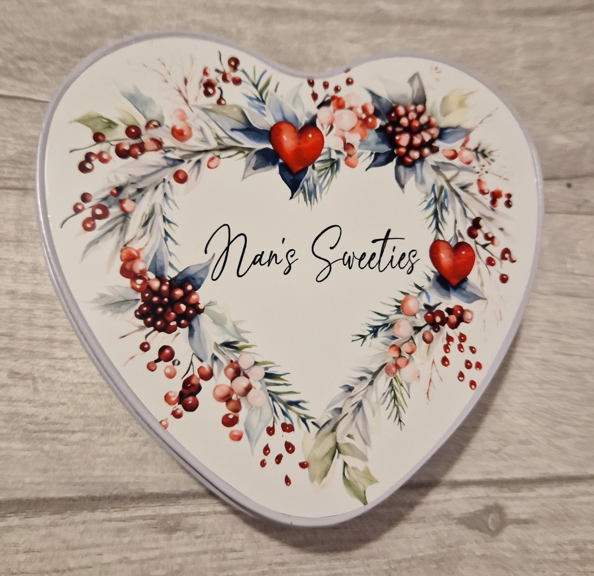 Christmas Sweet Tin, Personalised Tin, Christmas Gift , Metal Tin ...